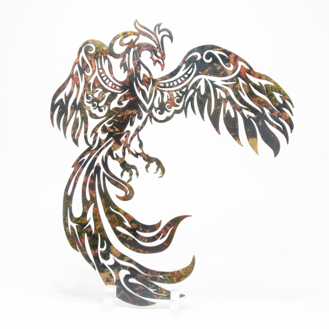 Collectors Phoenix Handmade Wooden Phoenix With Cutouts - Etsy