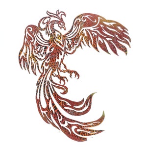 Collectors Phoenix, Handmade Wooden Phoenix With Cutouts - Etsy