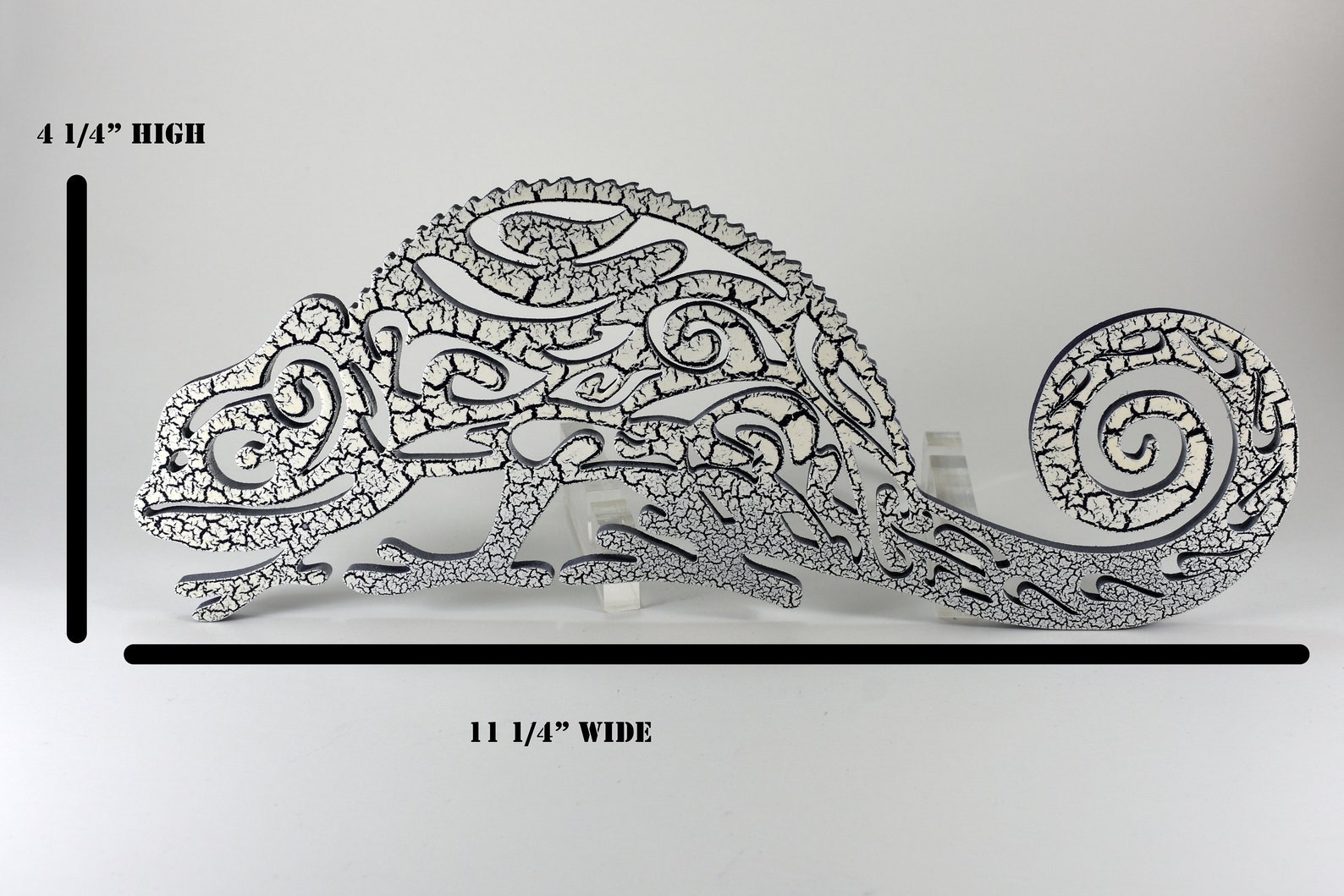 Handmade Painted Wood Chameleon Wood Cutout Chameleon - Etsy