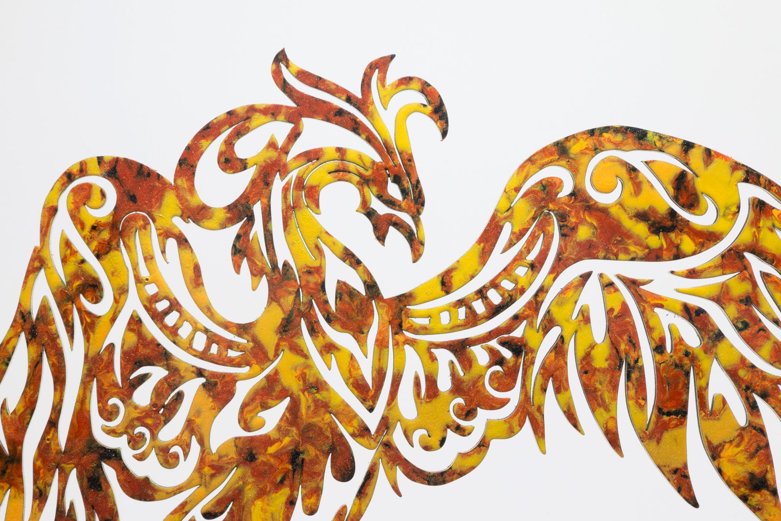 Collectors Phoenix Handmade Wooden Phoenix With Cutouts | Etsy