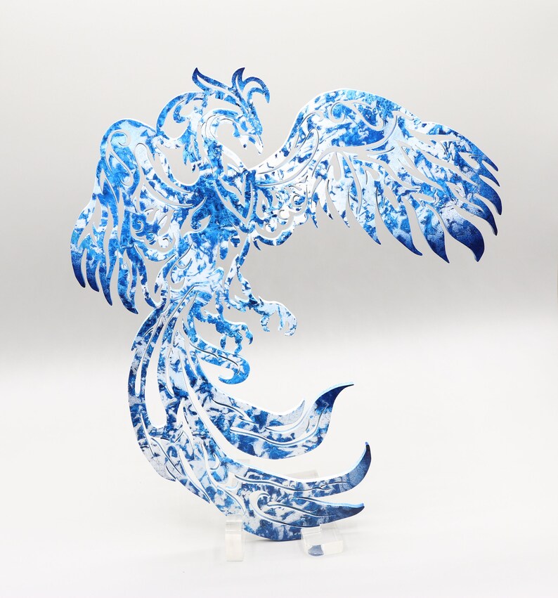 Collectors Phoenix, Handmade Wooden Phoenix With Cutouts - Etsy