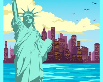 Statue of Liberty Paint by Number - Etsy