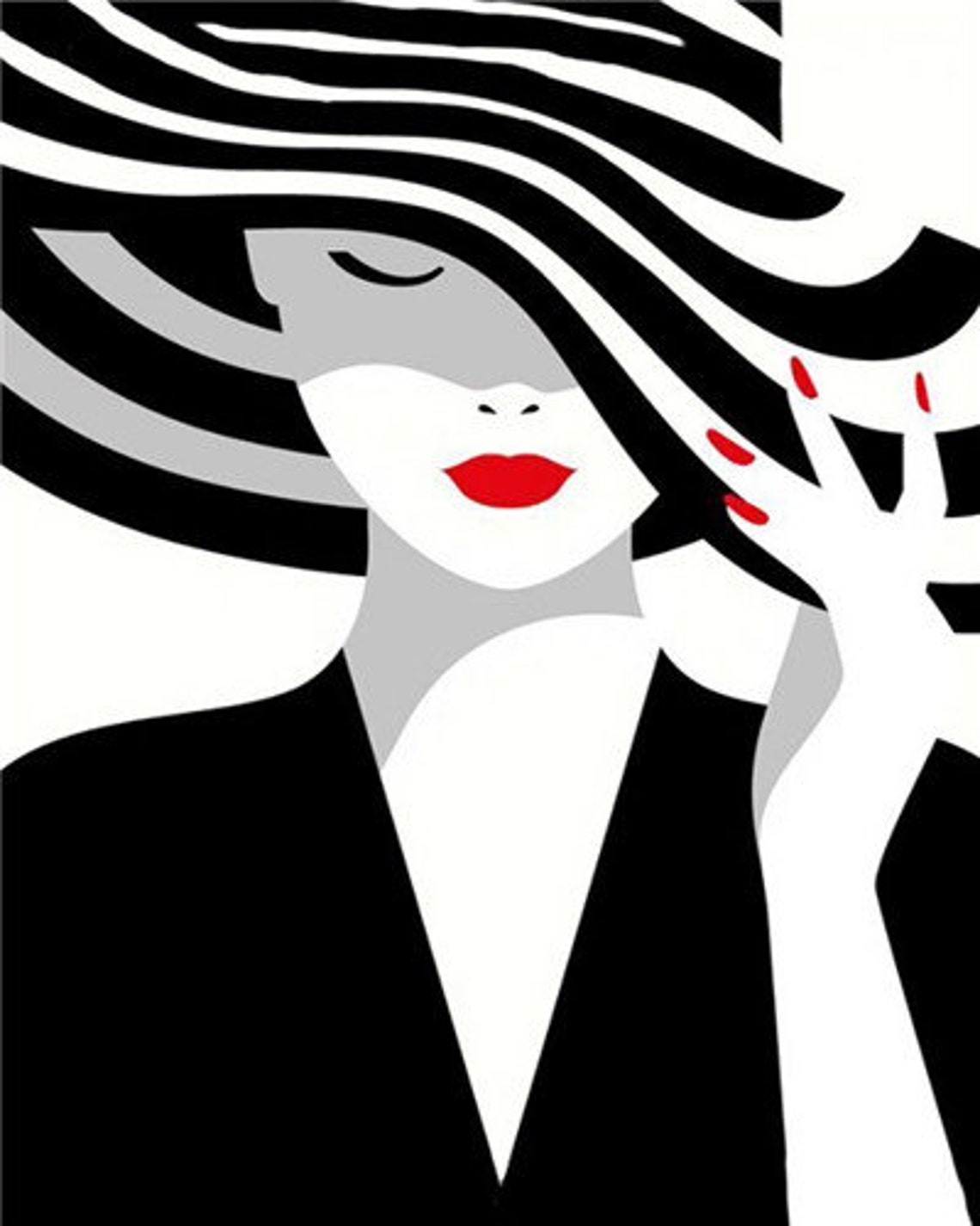 Paint by Numbers for Beginners Girl Portrait Canvas by - Etsy