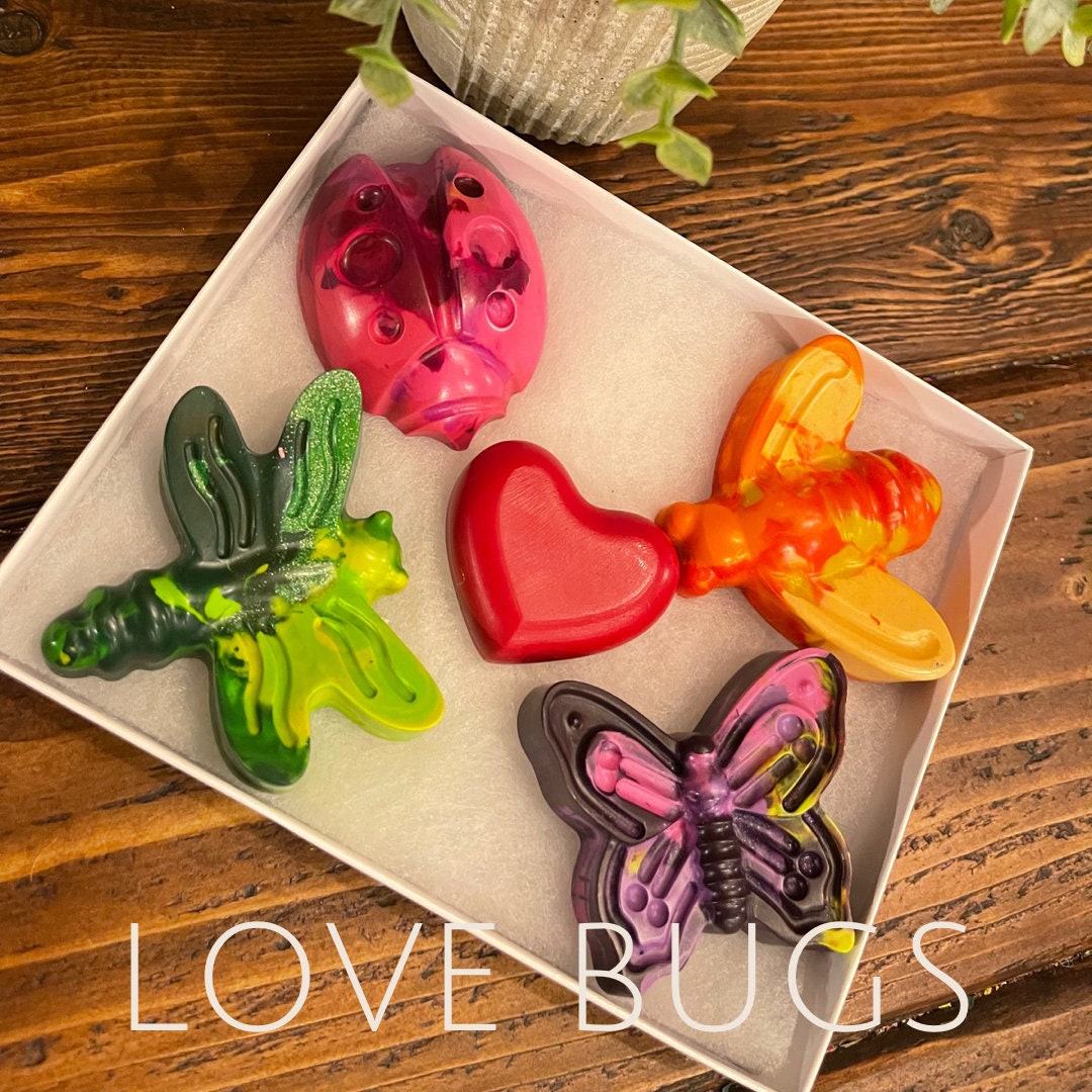 Love Bugs Crayon Set Affirmations for Kids/ Conscious Crayons I ...
