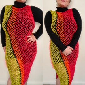 Hot Mesh Dress Crochet Pattern PDF - Etsy
