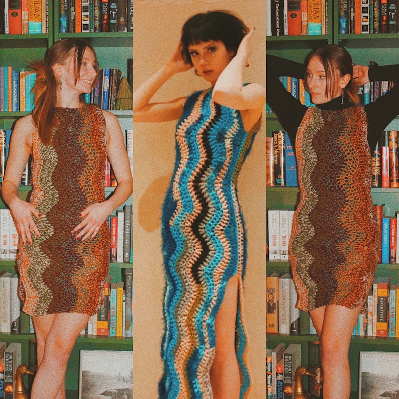 Squiggle Dress Crochet Pattern PDF - Etsy