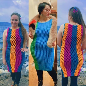 Hot Mesh Dress Crochet Pattern PDF - Etsy