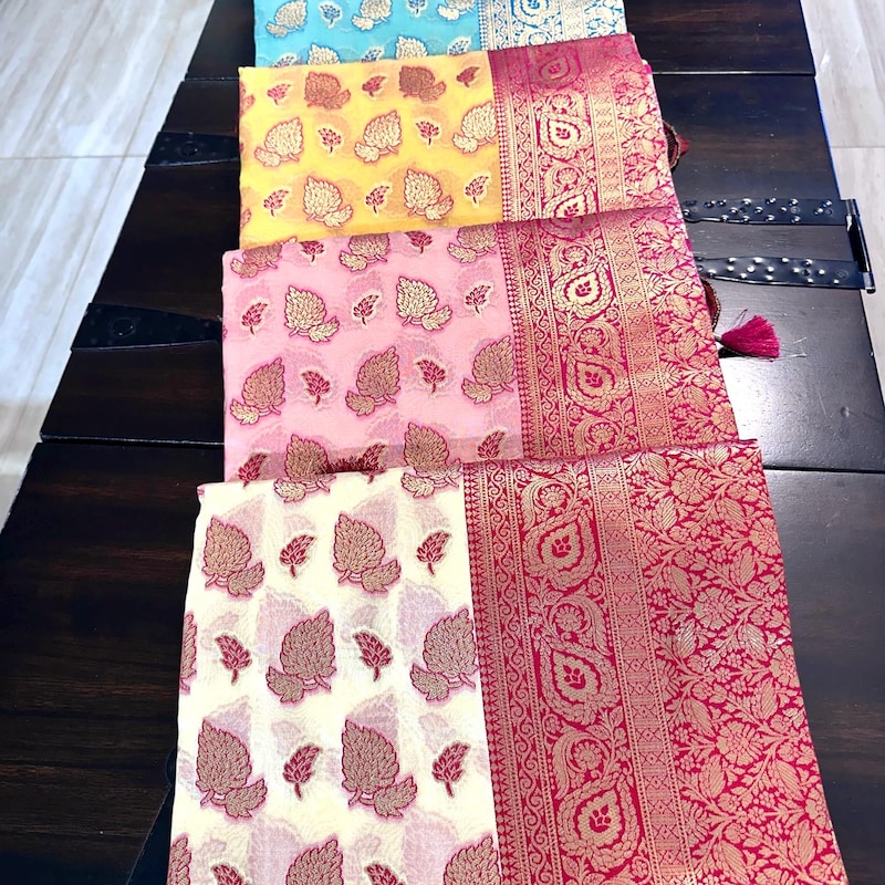 Heavy Border Banarasi - Etsy