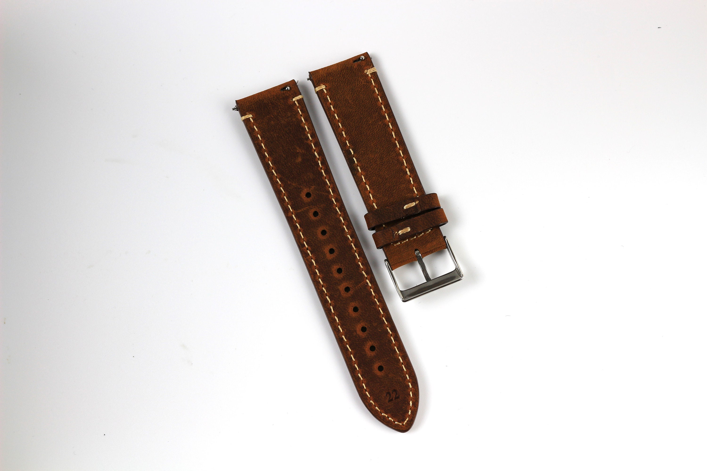 Leather Watch Strap 20mm Replacement Watch Band 22mm Quick Release ...