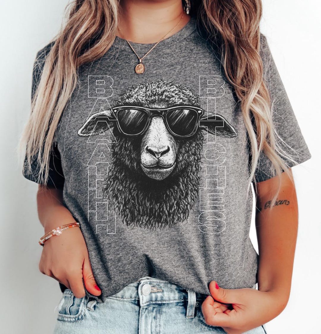 Black Sheep, Baaa Bitch, Sheep, Funny Tshirt, Be the Black Sheep Shirt ...