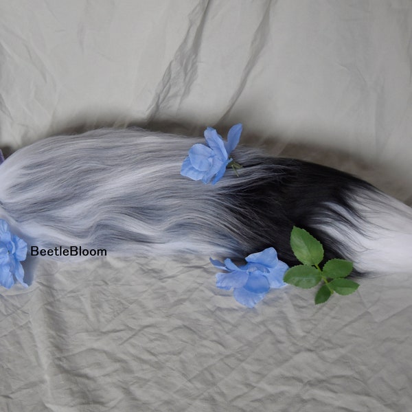 Black and White Furry Tail - Etsy Singapore