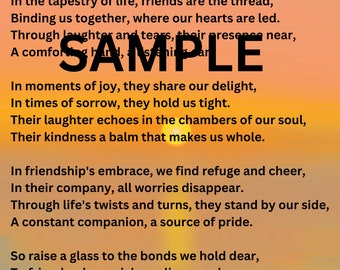 The Spark Between Us Friendship Poem by Gemma Nigh Printable PDF - Etsy