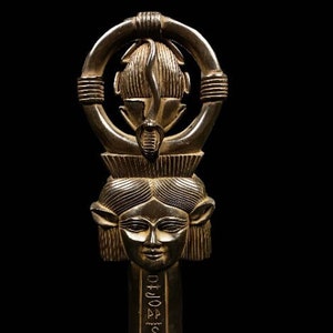 Handmade Ankh of Hathor - Replica Statue - Home Decor - Handmade ...