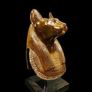 Egyptian Bastet Goddess Mask - Handmade Antique - Goddess Bastet ...