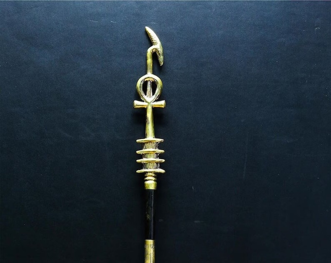 Large Scepter With Ankh key of Life Djed of Osiris Was-scepter Healing ...
