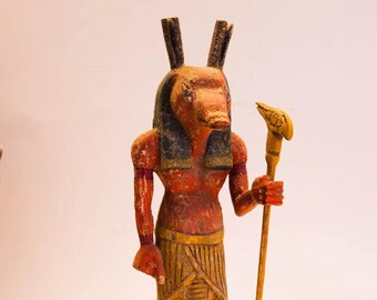 Great Ancient Egyptian God Seth, Handmade Seth, God of Evil, Egyptian ...