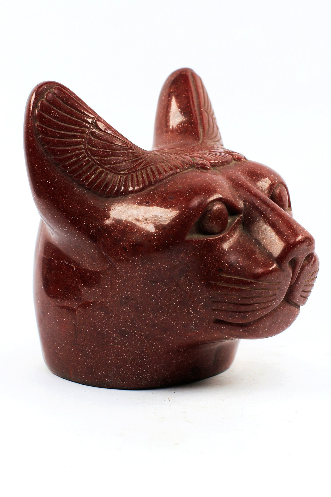 Unique Ancient Egyptian Bastet Head Statue - Made in Egypt - Etsy