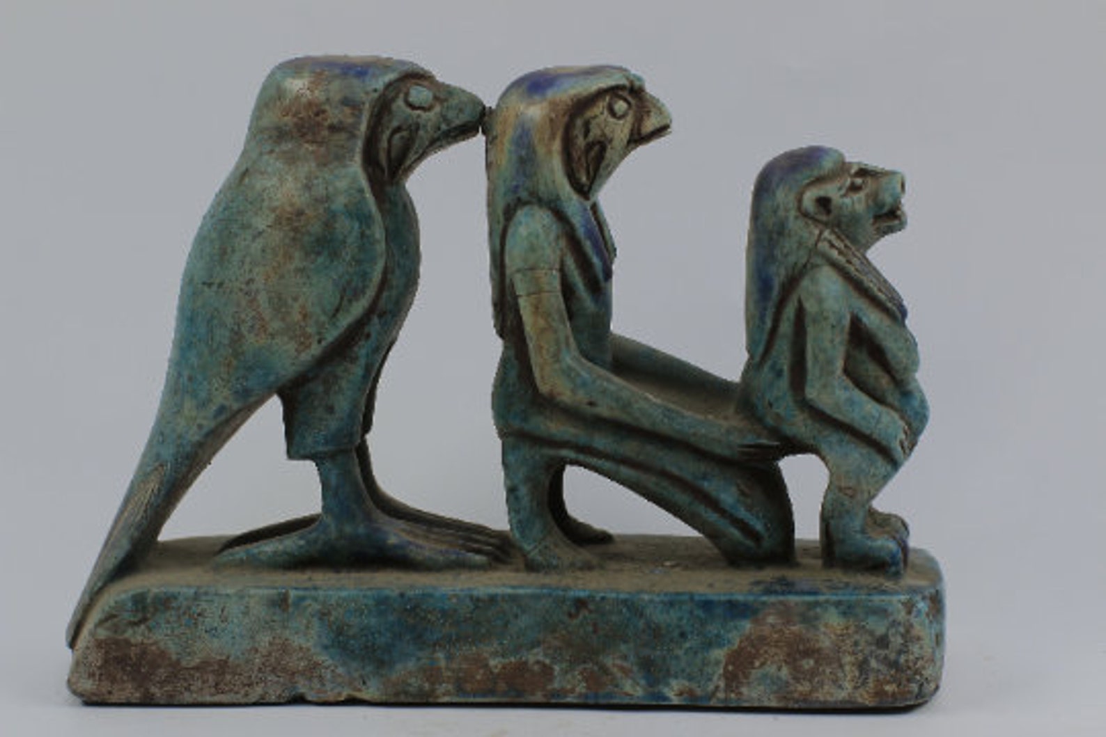 Amazing Statue of Horus as a Falcon Bird and Horus as Falcon Head With ...