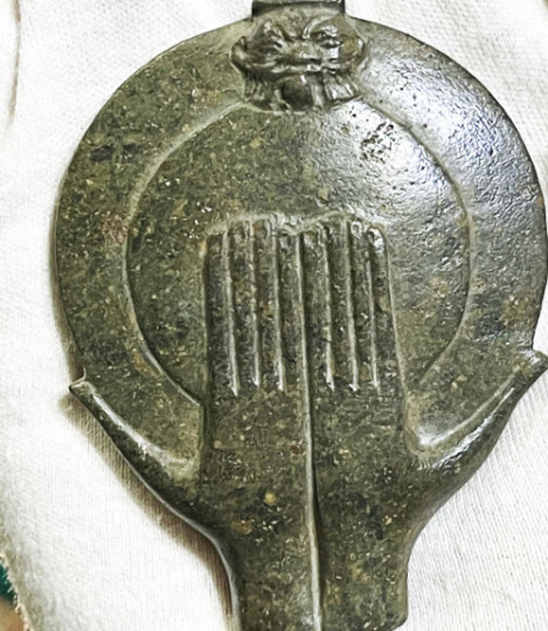 Double-faced Dish With the Egyptian God Bes - Handmade Antique ...