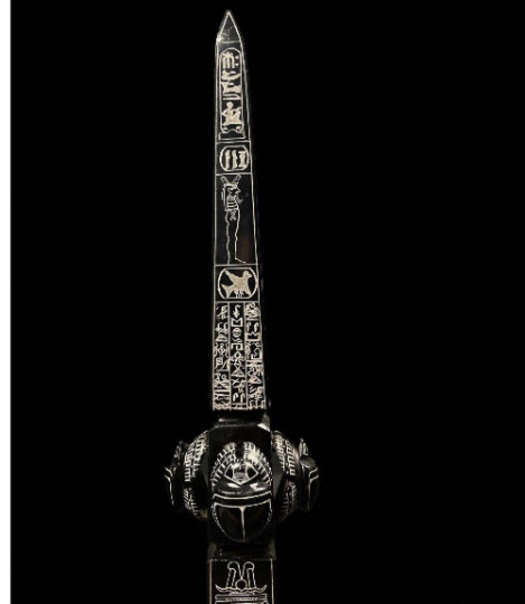 Large Ancient Egyptian Obelisk of the Scarabs in the 4 Sides & Egyptian ...