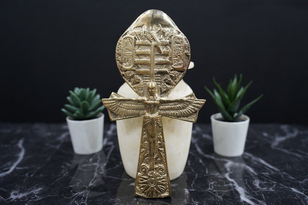 Egyptian Ankh (key of Life) With Goddess Maat and the Egyptian Symbols ...