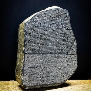 The Rosetta Stone Replica - Handmade Basalt Rosetta - Hand Made Altar ...