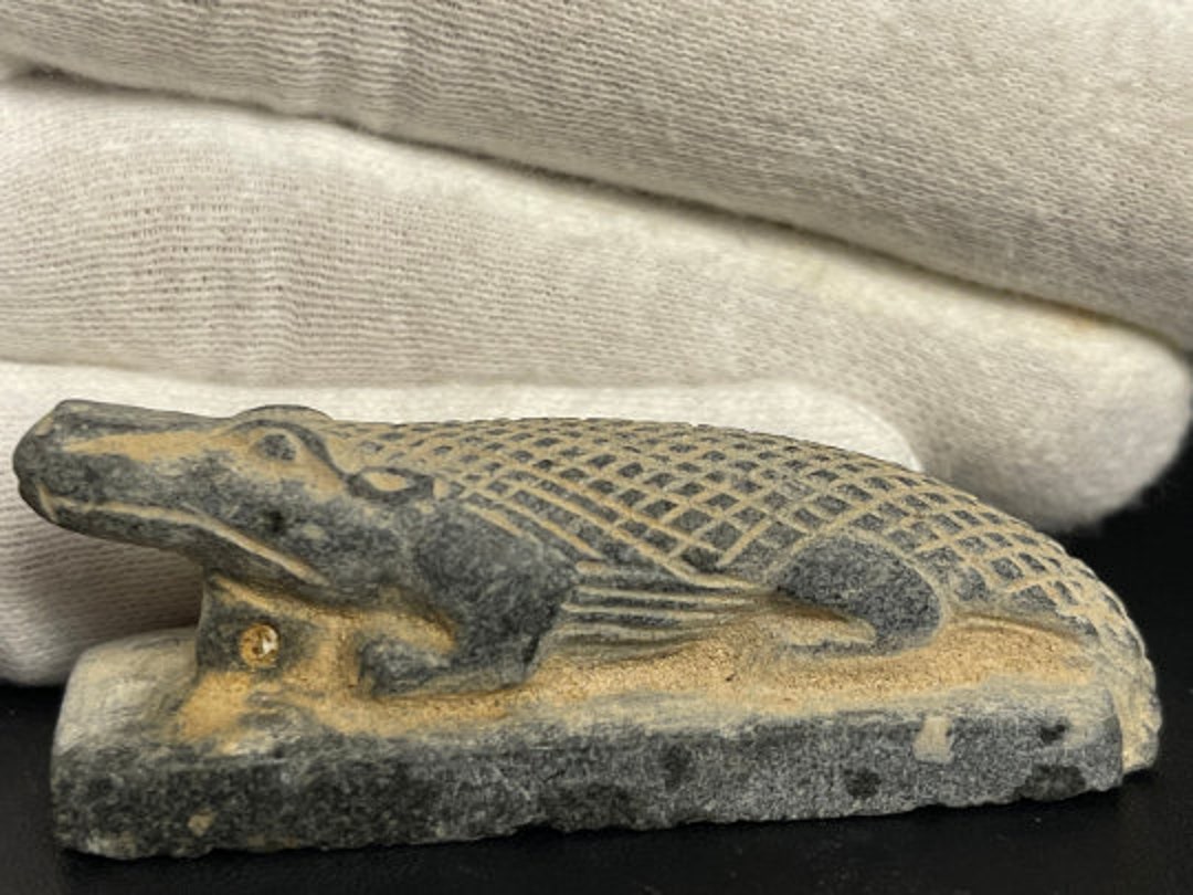 Unique Egyptian Crocodile Made of Natural Stone With the Fantastic Hand ...