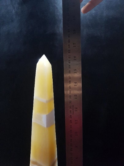 Large Egyptian Alabaster Obelisk Hand Carved Inscriptions With the ...