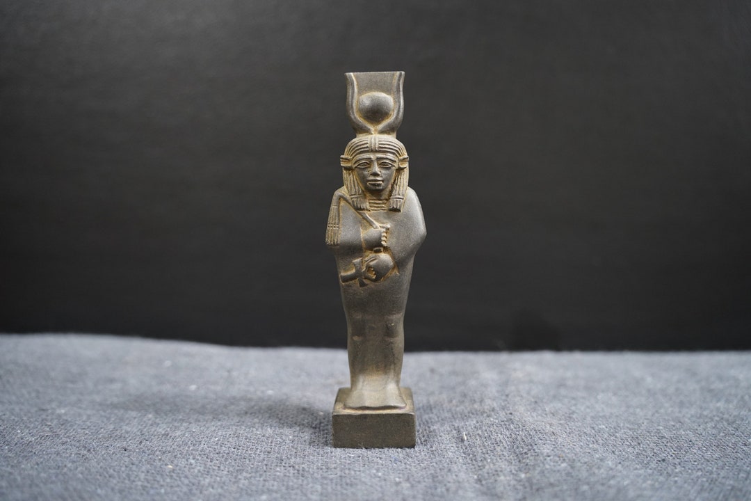 Egyptian Goddess Hathor in Basalt: the Divine Mother of Love and Joy - Etsy