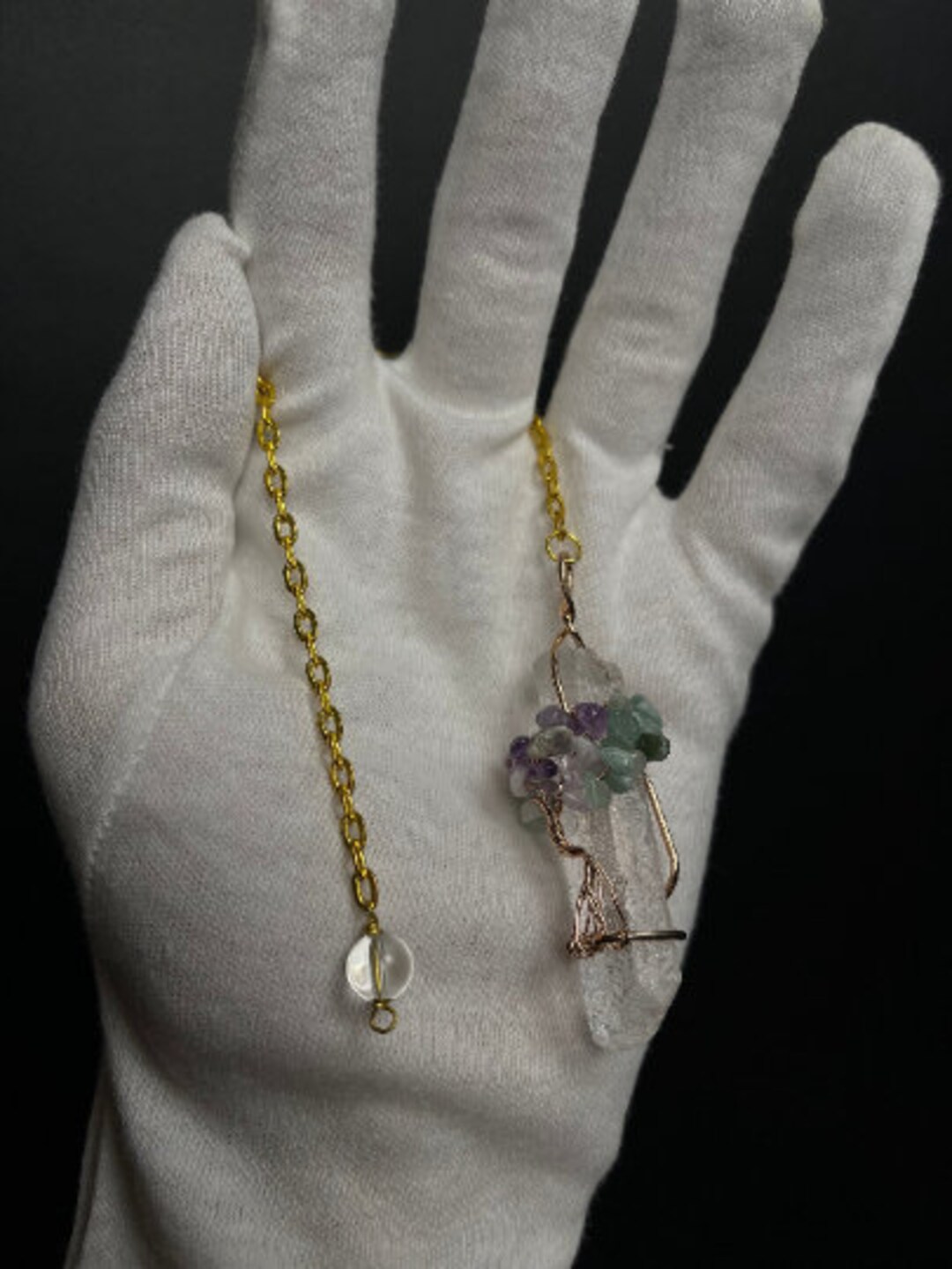 Amazing Clear Natural Crystal Quartz Amulet, Natural Quartz With the ...