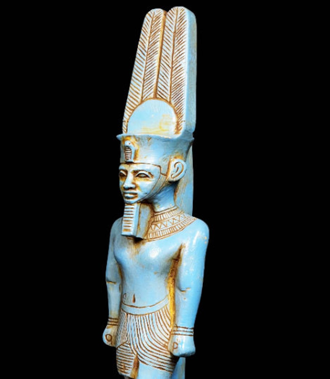 Rare Unique Replica of the Egyptian AMUN-RA (god of the Sun) Standing ...