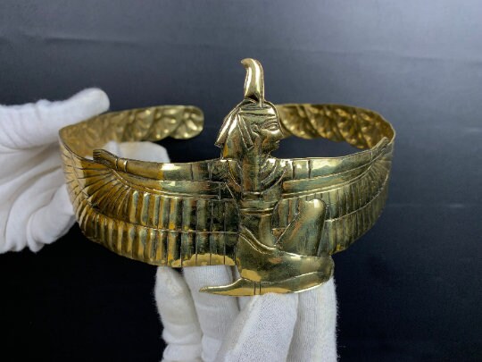 Unique Handmade Egyptian Pharaonic Crown of Maat the Goddess of Justice ...