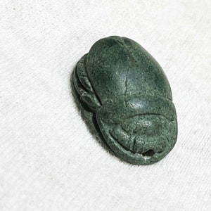 Engraved Schist Stone Carved Scarab - Etsy