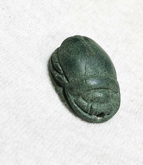 Engraved Schist Stone Carved Scarab - Etsy
