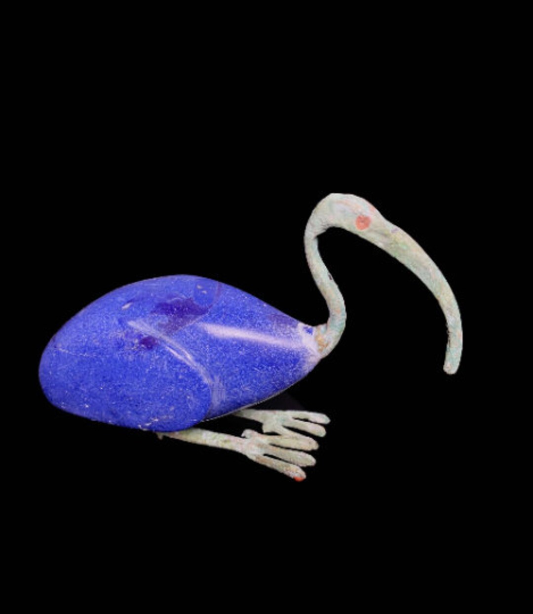 Rare Bird IBIS God of Knowledge (THOTH) Made of Lapis Lazuli Powder and ...