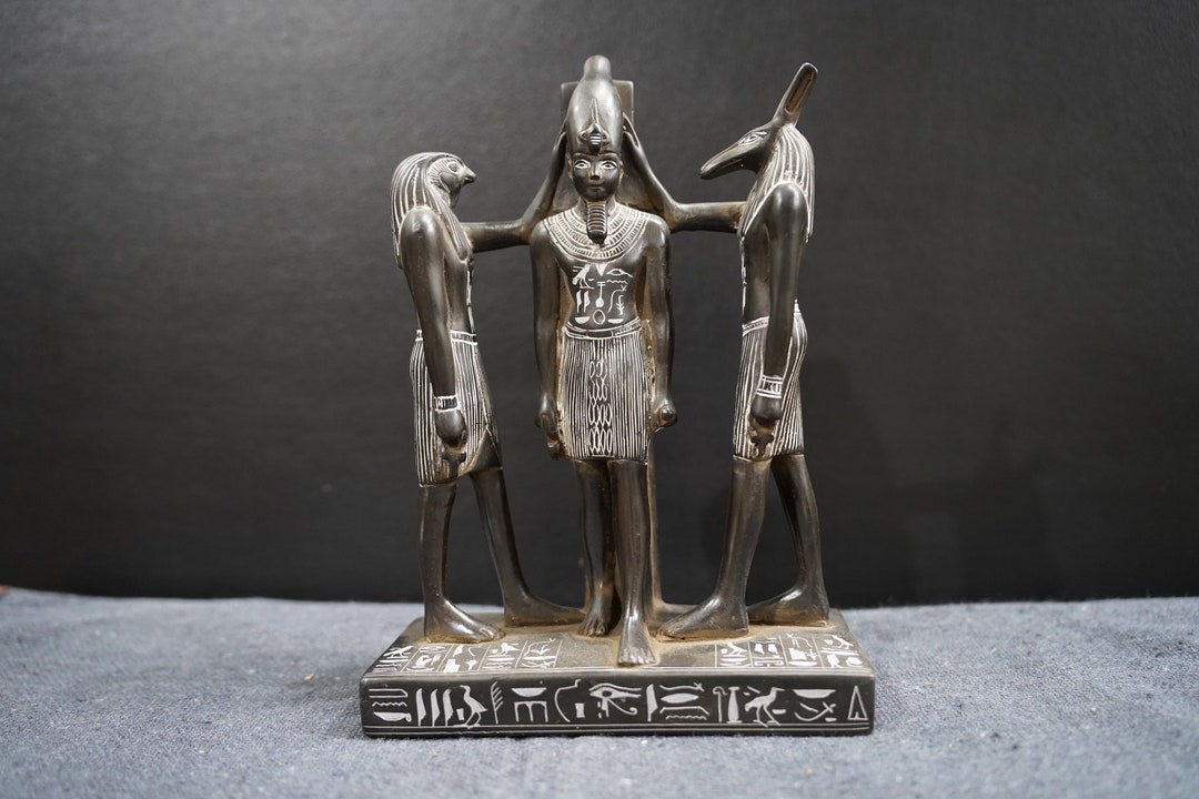 Egyptian Triad in Basalt: Harmony of Divine Unity, Egyptian Ramses ...