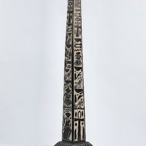 Amazing Egyptian Handmade Large Obelisk Made From Gray Basalt With ...