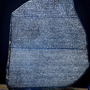 The Rosetta Stone Replica - Handmade Basalt Rosetta - Hand Made Altar ...