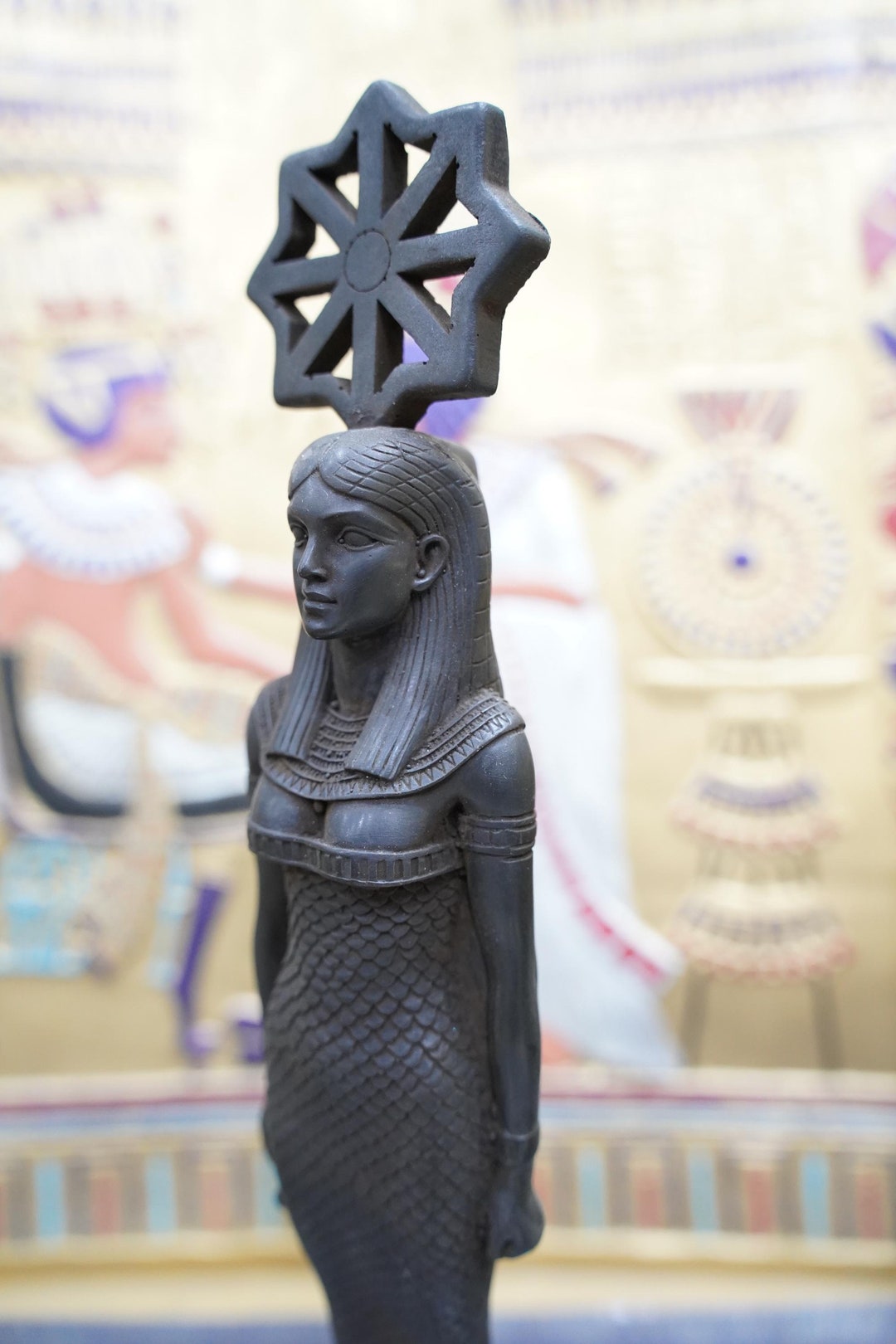 Seshat Goddess Sculpture – Egyptian Art, Egyptian Deity of Knowledge, Goddess of Writing and ...