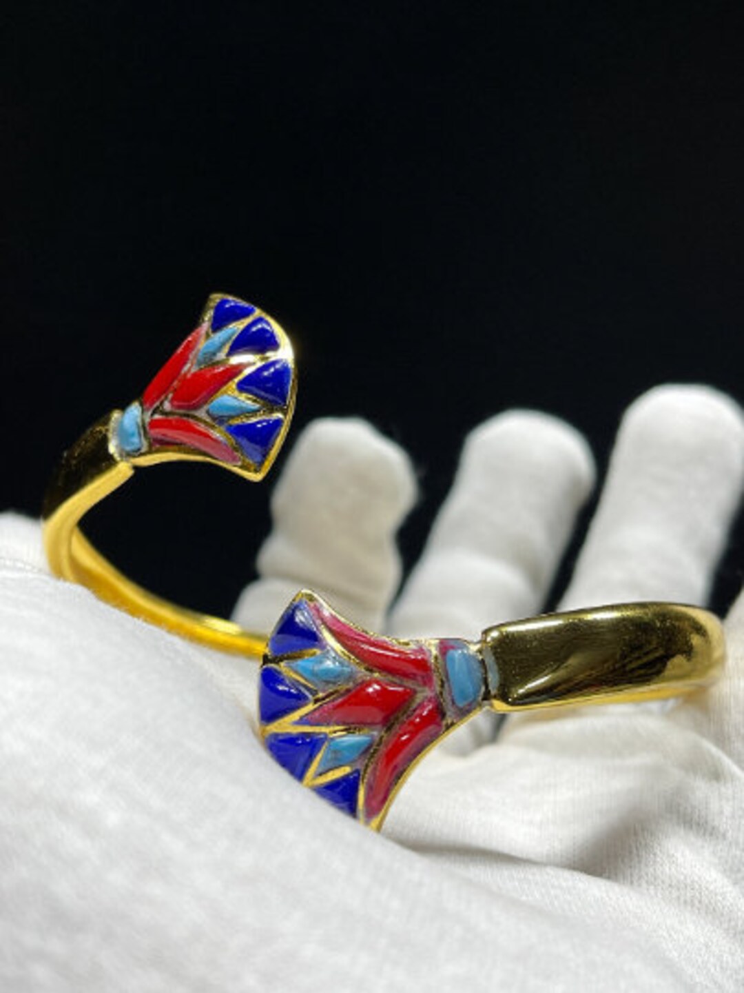 Lotus Bracelet Made in Egypt. Pharaonic Bracelet. Egyptian Accessories ...