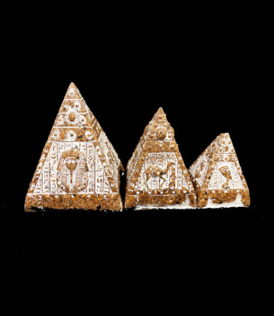 Set of the Egyptian Pyramids - Pyramids of Giza - Handmade Pyramids ...