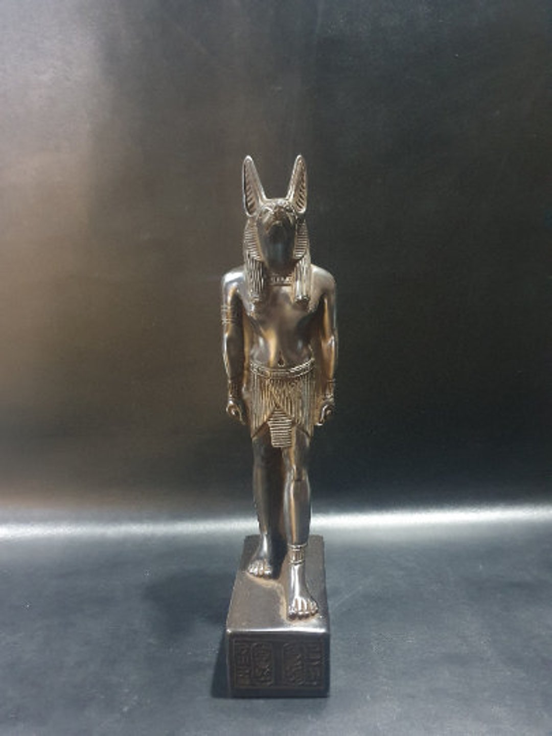 Hand Carved Egyptian God Anubis God of Afterlife & Mummification Statue, Jackal Dog Anubis . - Etsy