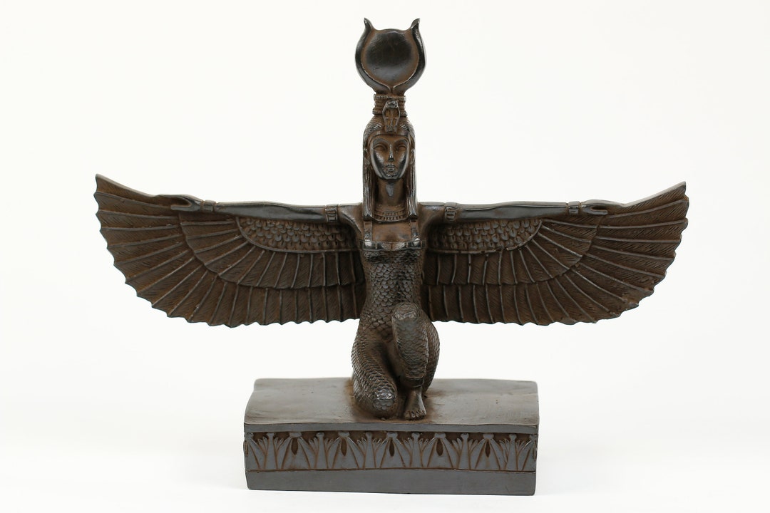 Egyptian Goddess Isis, Winged ISIS Statue, Statue for Motherhood. - Etsy