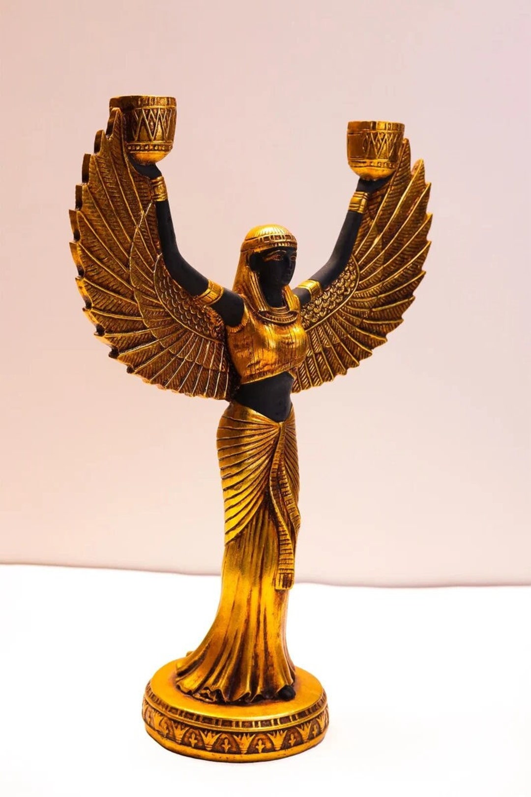 Egyptian Goddess ISIS Winged Altar Statue, ISIS Statue With Spiritual ...