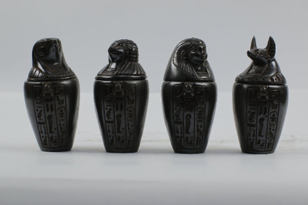 Organs Jars (canopic Jars )the Four Organs Jars Made From Egyptian ...