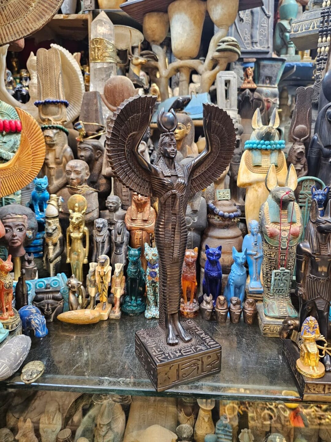 Goddess Isis Wings, Goddess Statue, Large Sculpture, Unique Egyptian ...