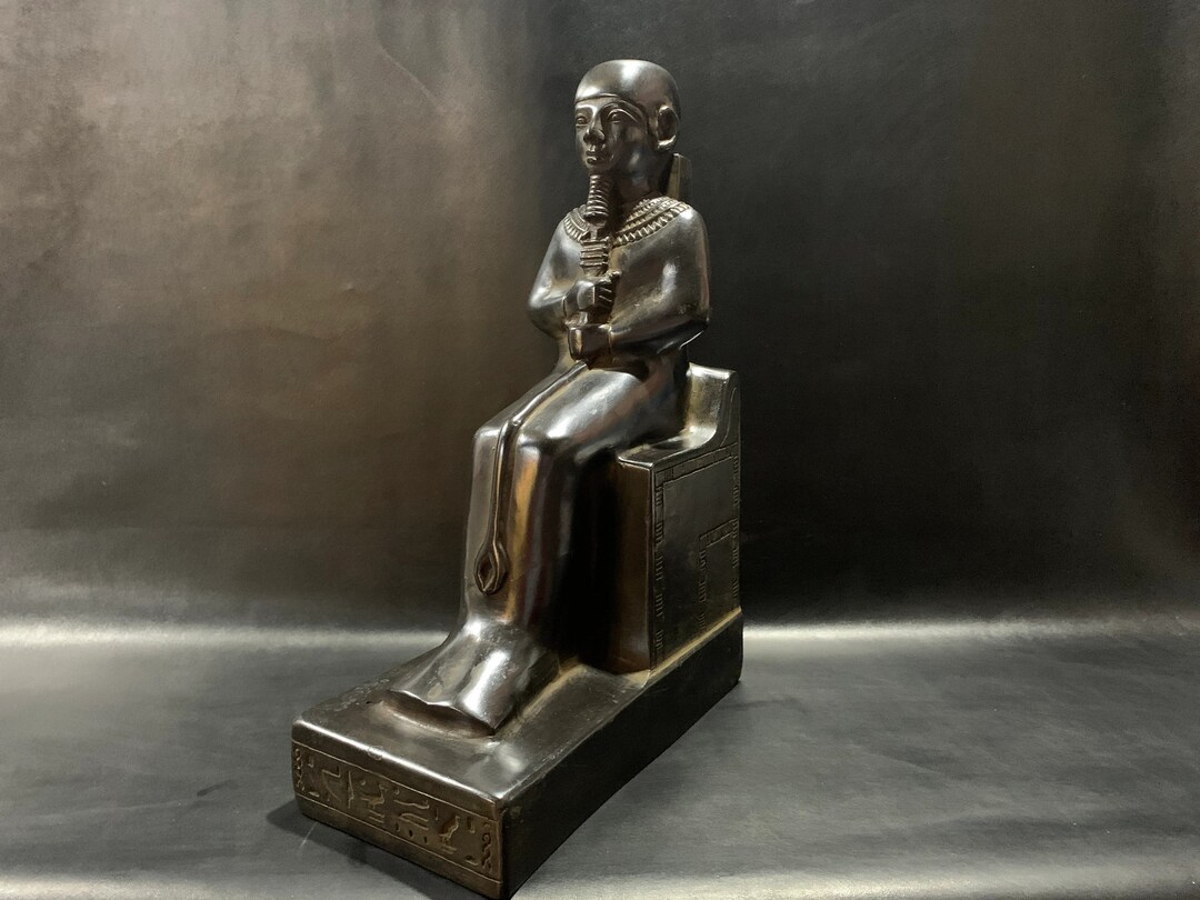 Egyptian Ptah-hotep God - Made From the Unique Beautiful Strong Black ...