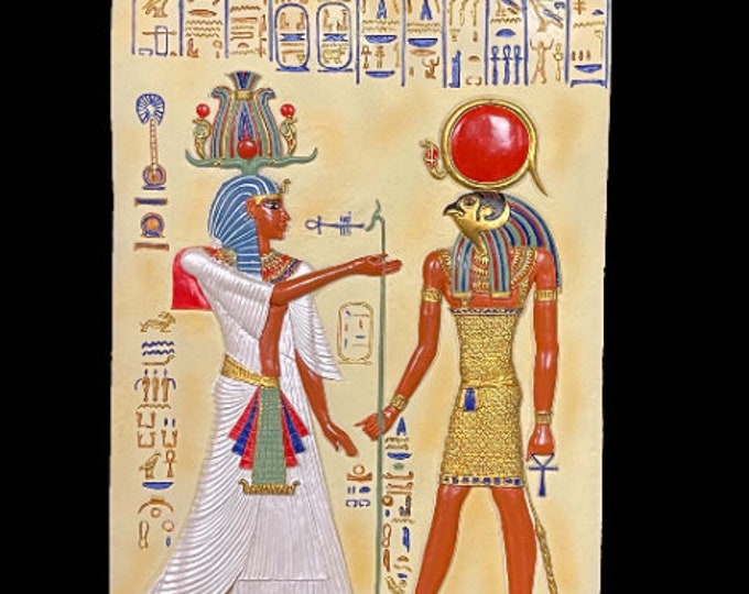 History Egyptian God Thoth Tehuti Sculptural Wall Relief Www.neo-mfg ...