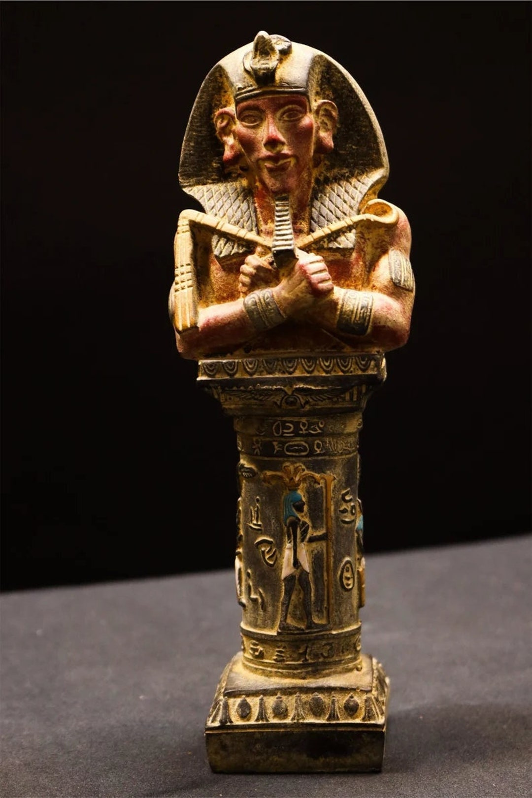 Ancient Egyptian Akhenaten/echnaton/akhenaton Column, King Akhenaten ...