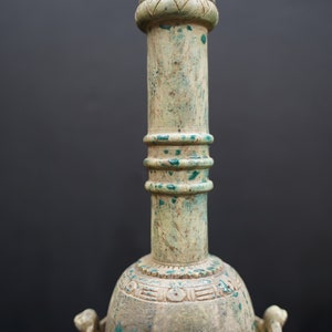 Enthralling Ancient Egyptian Lidded Jar With Captivating Hieroglyphic ...